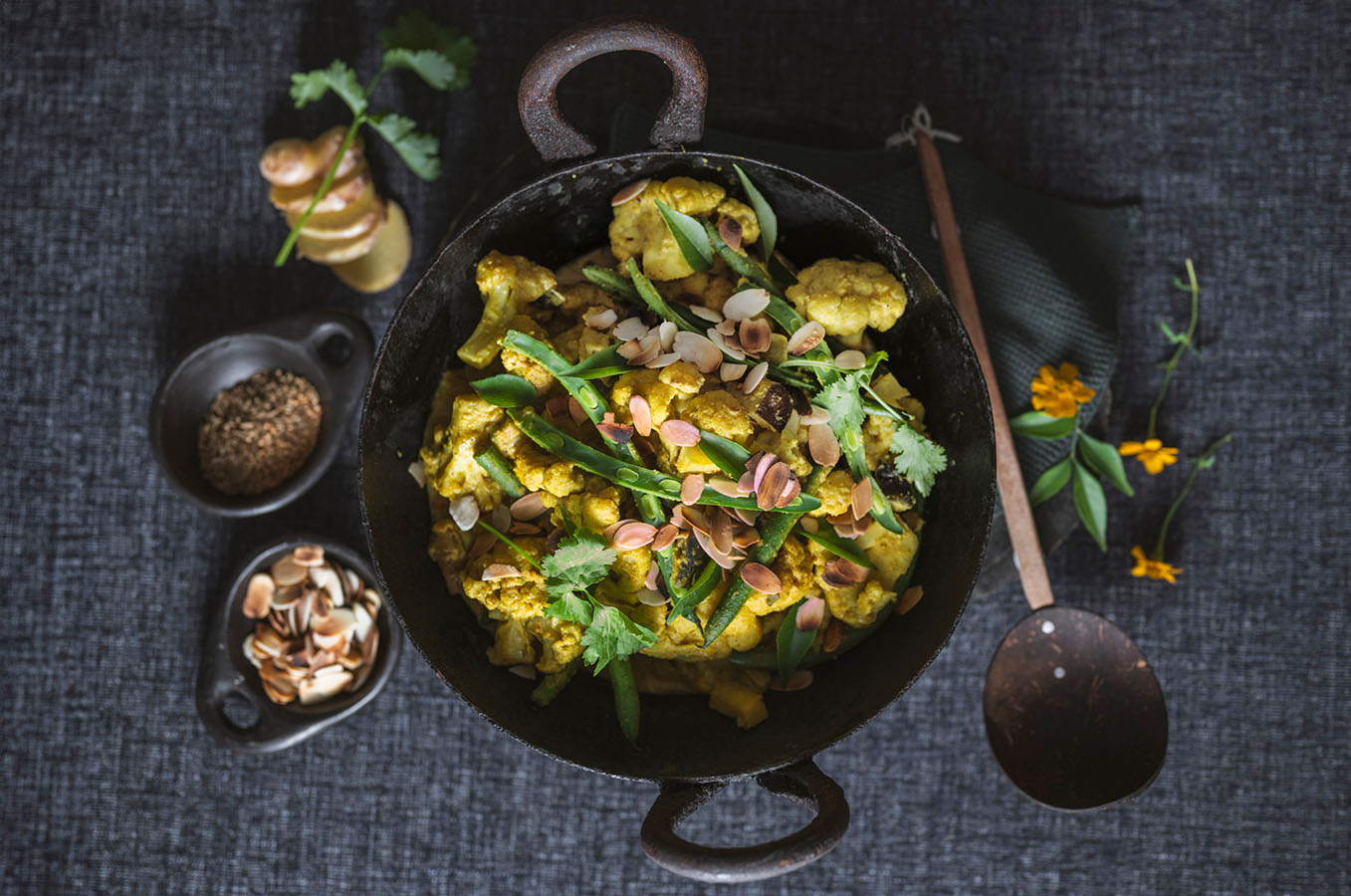 Almond vegetable curry - Australian Almonds